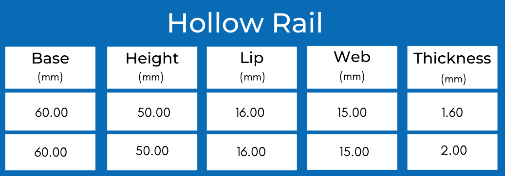 Counter Weight Hollow & Guide Rail | Escalator Profiles